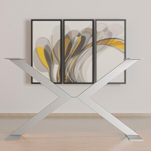Stainless Steel X Frame Table Base | 28" Height | 48"x24" Base | Custom ...