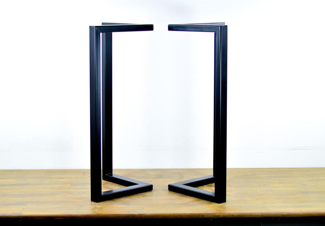 Counter Height Bracket Table Legs – Steel Bracket Base Set of 2, 28 ...
