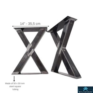 Stainless Steel X-shaped Bench Legs ,16" X-frame Stainless Table Legs ...