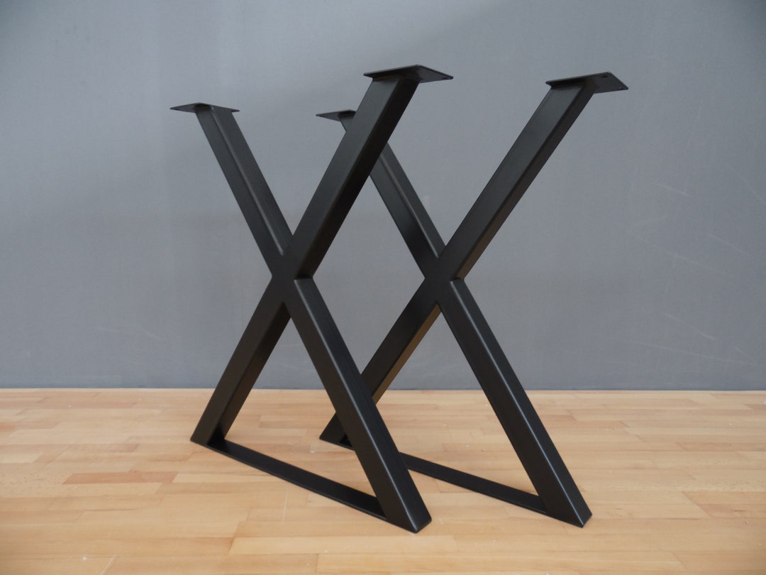Metal Dining Table Legs , 28 X-frame Table Legs, 24 Base Width, Height ...