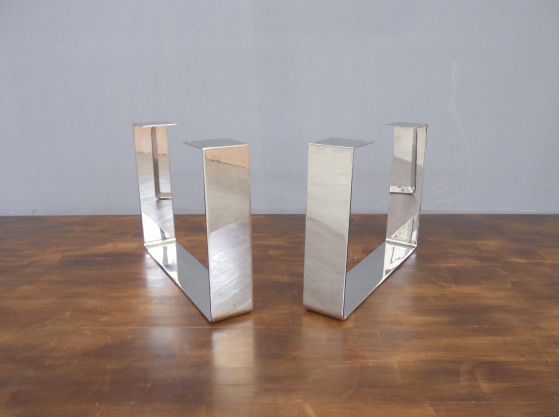 16 Stainless Steel Bench Legs Square Table Legs - Etsy