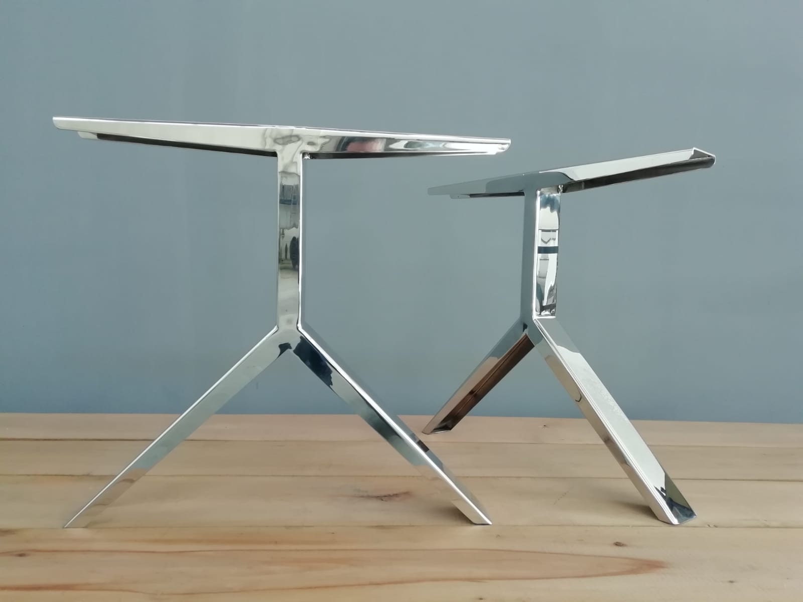 Desk Legs Modern Stainless Steel Table Legs 24 Base Set of | Etsy