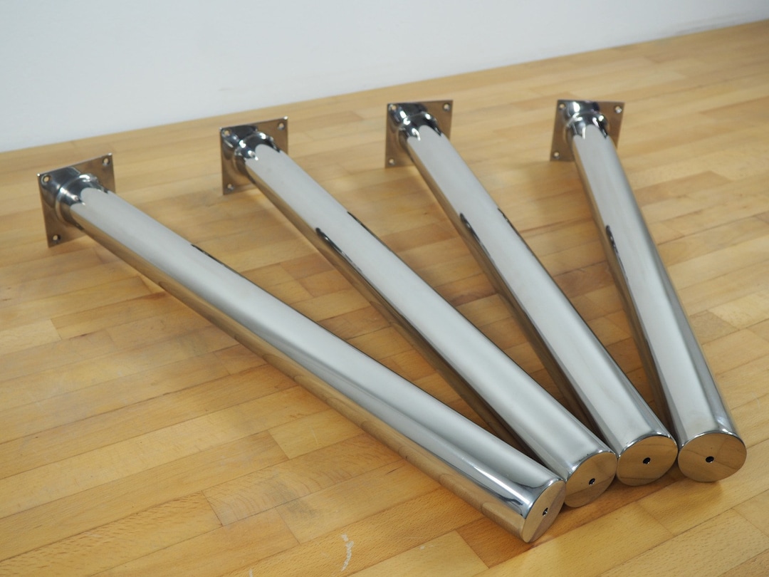 Table Legs, 28 Circular Post Table Legs,stainless Steel, Height 26 30 ...