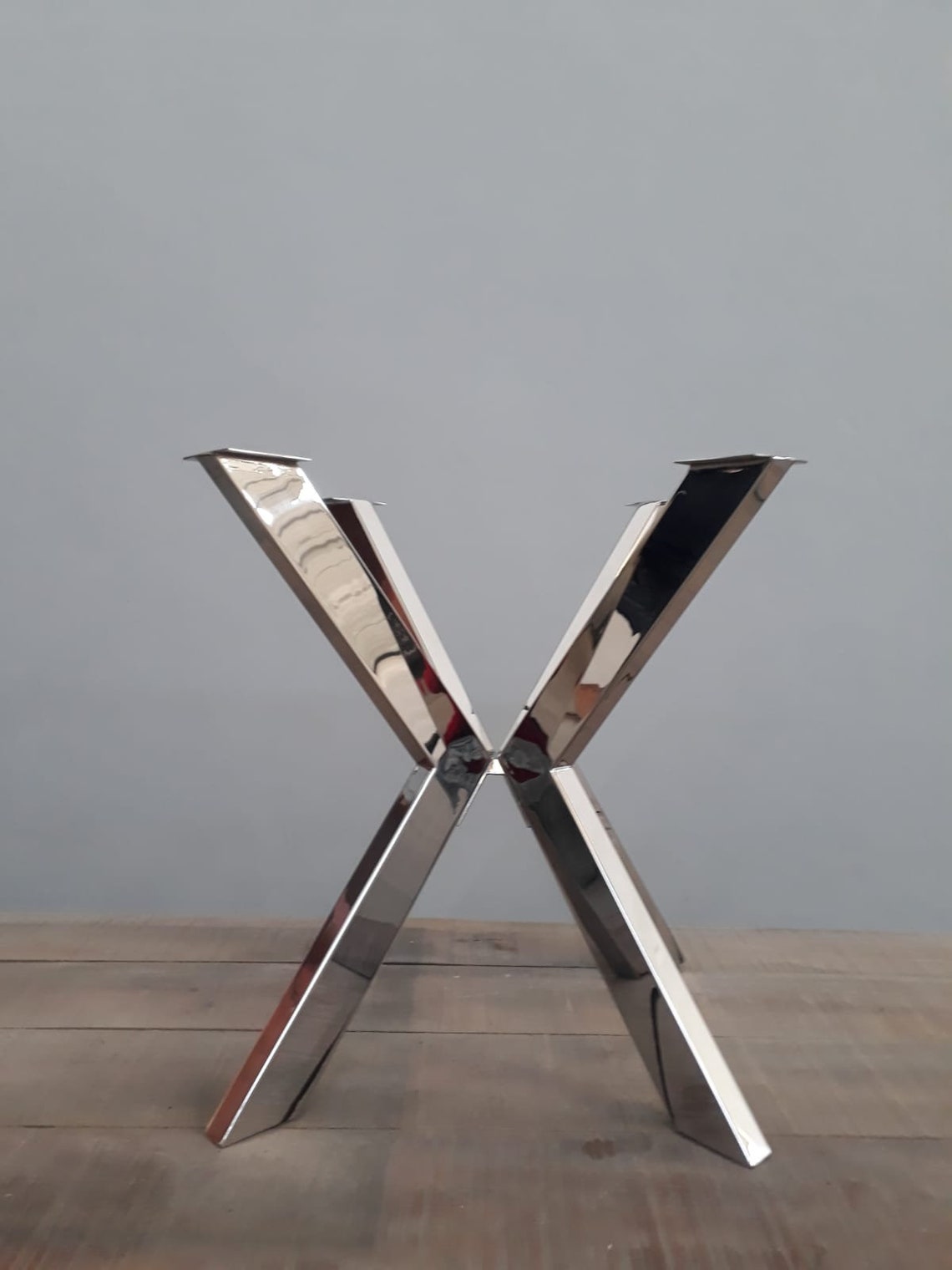 Modern Stainless Steel Round Table Base 28 H | Etsy