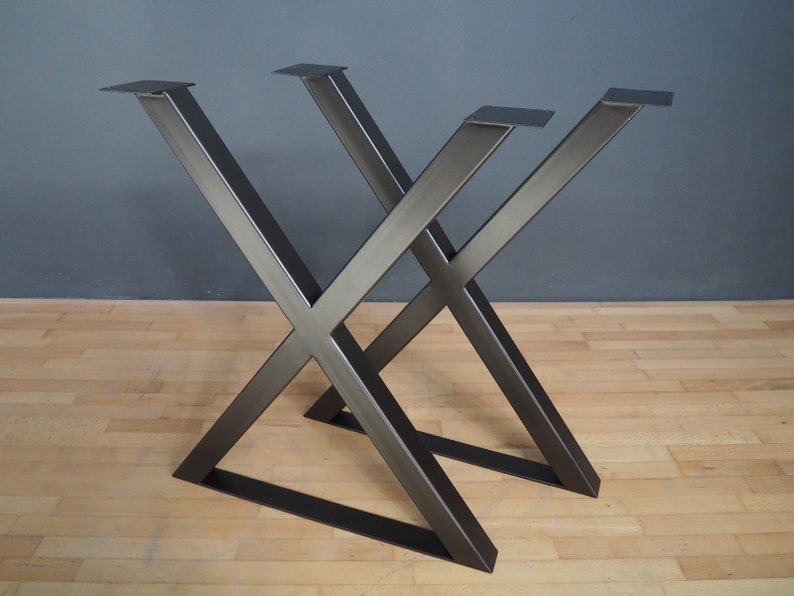 Metal Dining Table Legs 28 X-frame Table Legs - Etsy