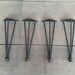 Set of 4 Hairpin Legs , 10 3-PIN-NUTS Table Legs, Height 611 Set4 - Etsy