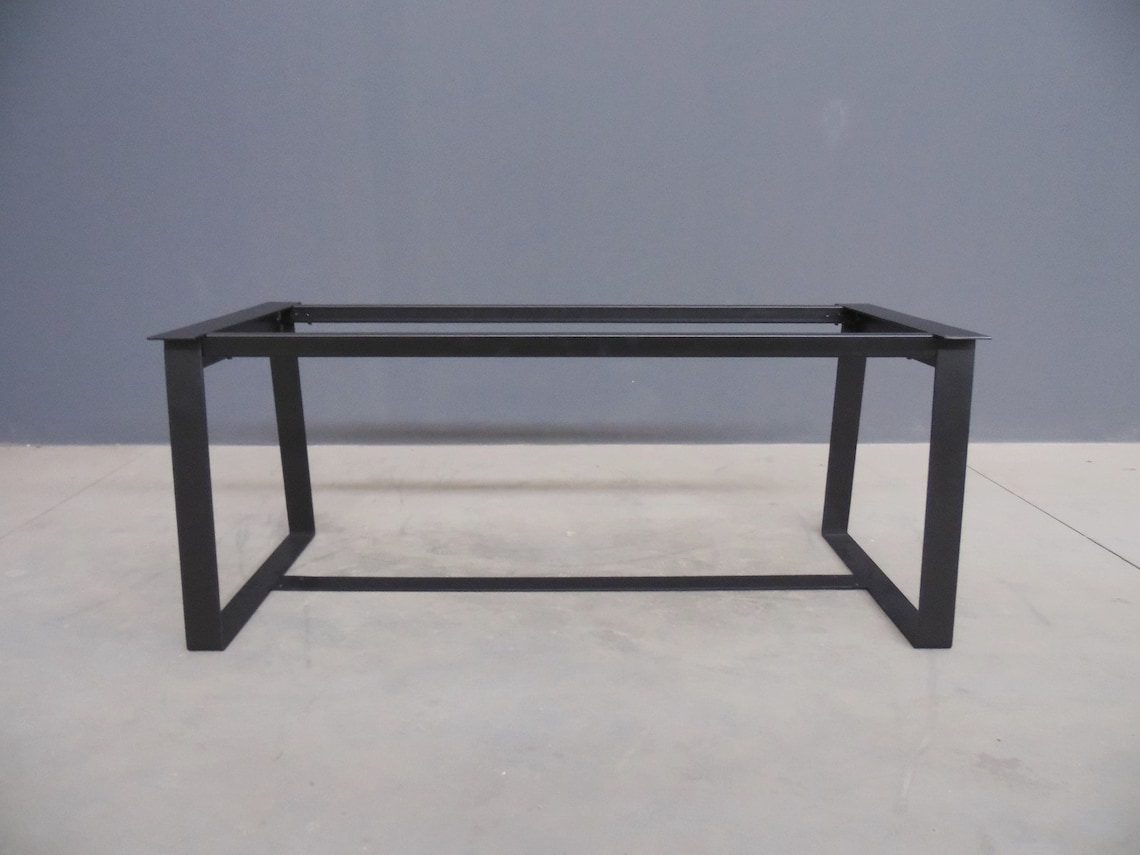 Flat Steel Trapezoid Table Base , Kitchen Table Base , Metal Table Legs ...