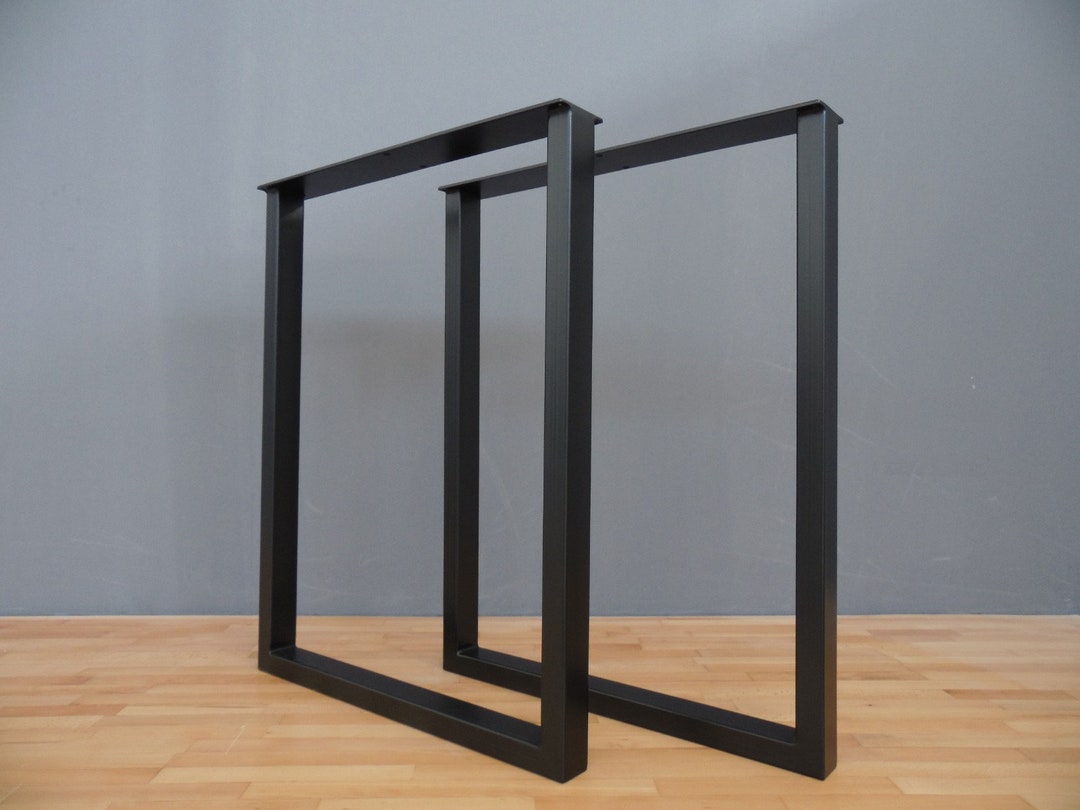 Metal Counter Height Table Legs, Steel Frame Table Legs, 24” W, Height ...