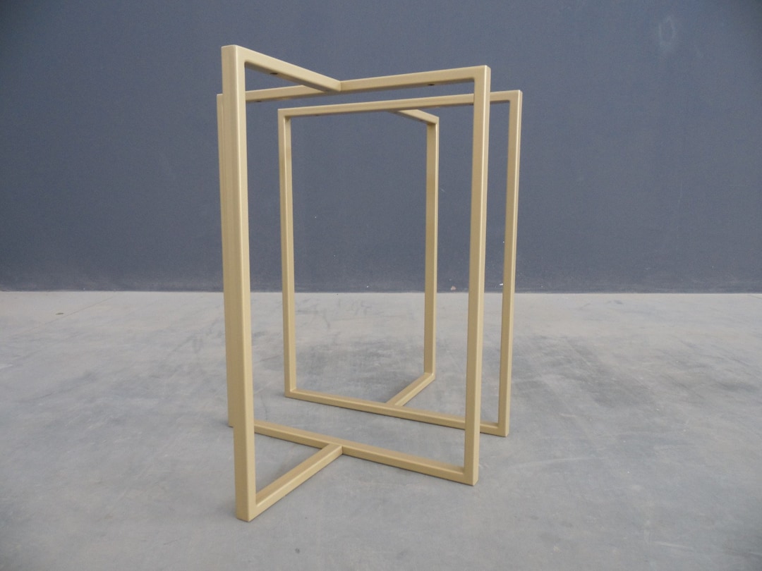 Metal Trestle Table Legs | Gold Steel, 28
