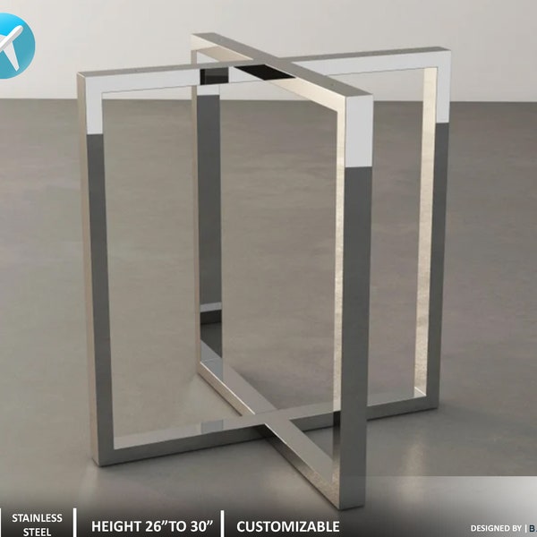 Dining Table Base for Glass Top - Etsy