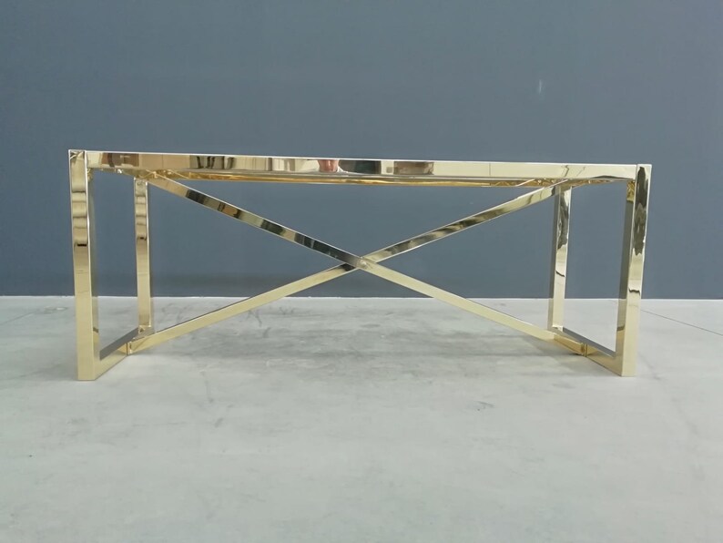 Modern Brass Dining Table Base 28h X28w X - Etsy