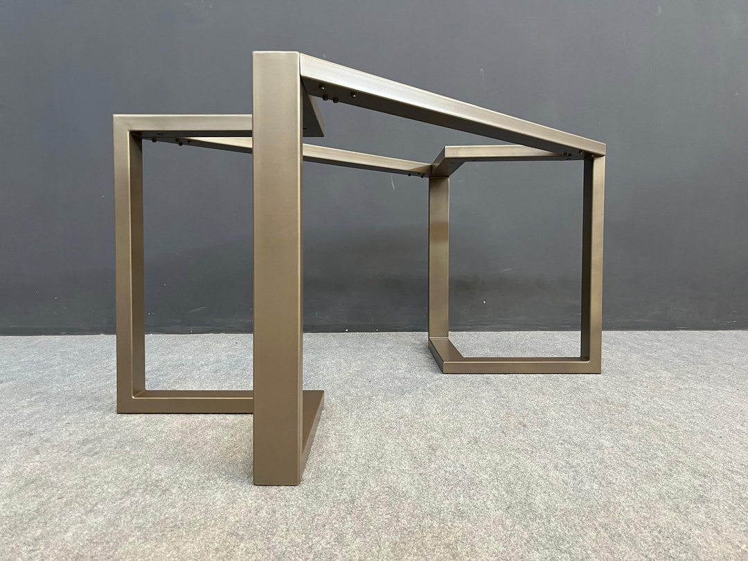 Metal Bracket Dining Table Base, Heavy Duty Steel Table Legs ...
