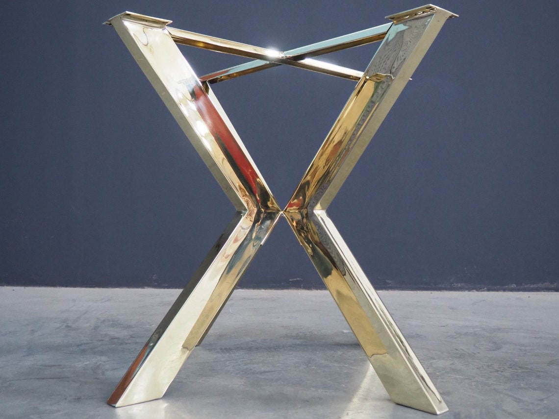 Brass Dining Table Base contemporary Dining Table Legs for - Etsy
