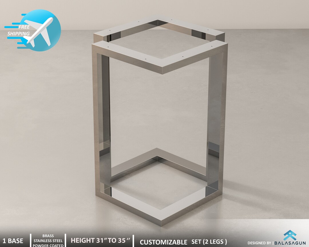 Counter Metal Table Legs , Stainless Steel Steel Bracket Custom Table ...