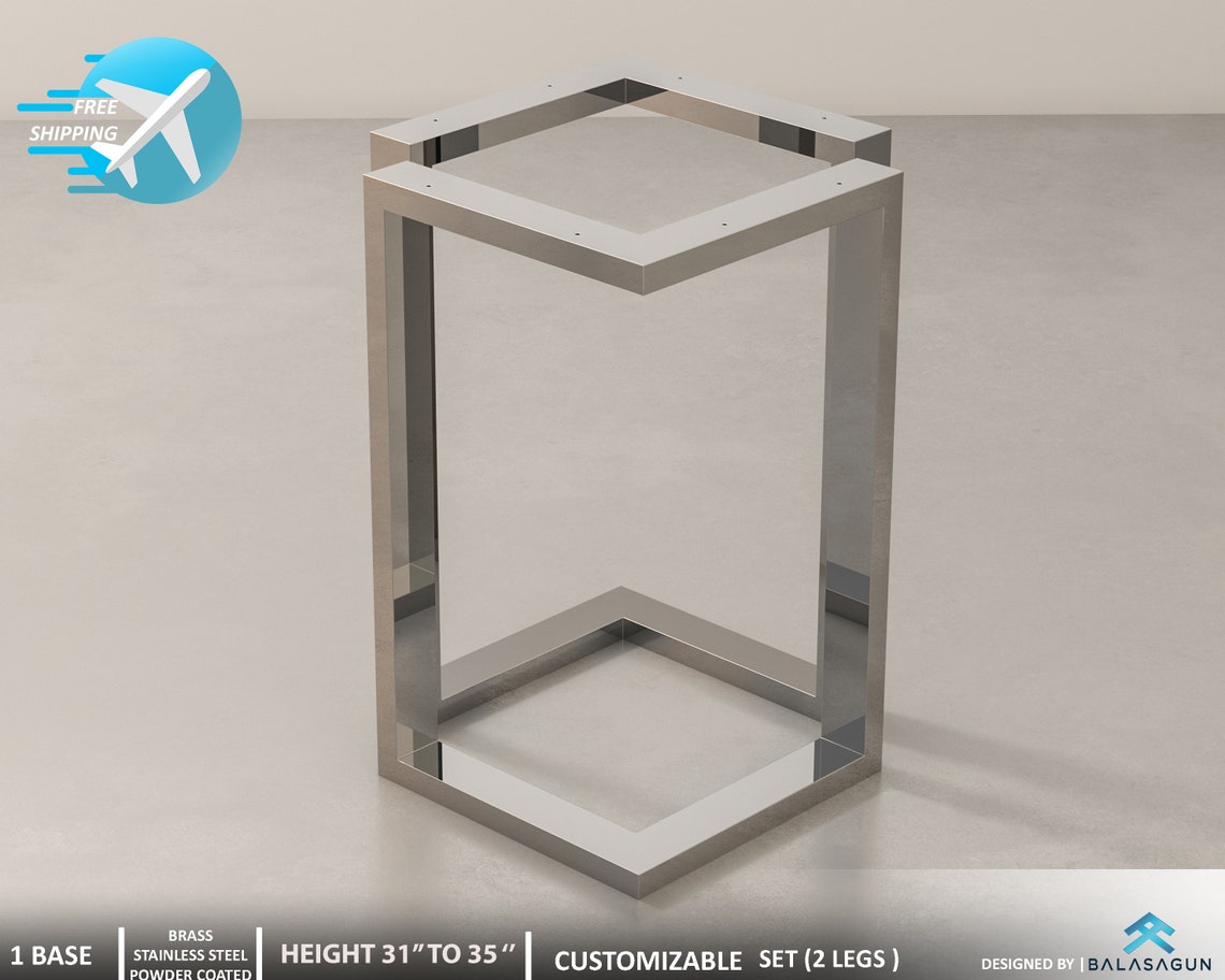 Counter Metal Table Legs Stainless Steel Steel Bracket - Etsy