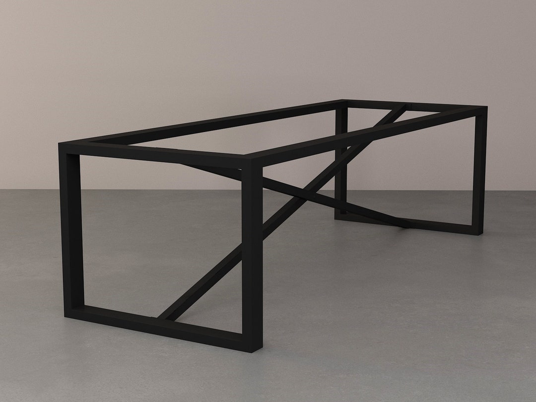 Cross-x Dining Table Base , 28h X 35w X 72 L Cross-x Table Base ...