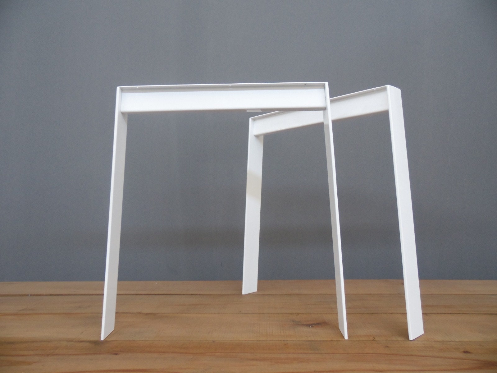 Modern Metal Dining Table Legs ,28" Flat Steel-b Table Legs, Set(2) - Etsy