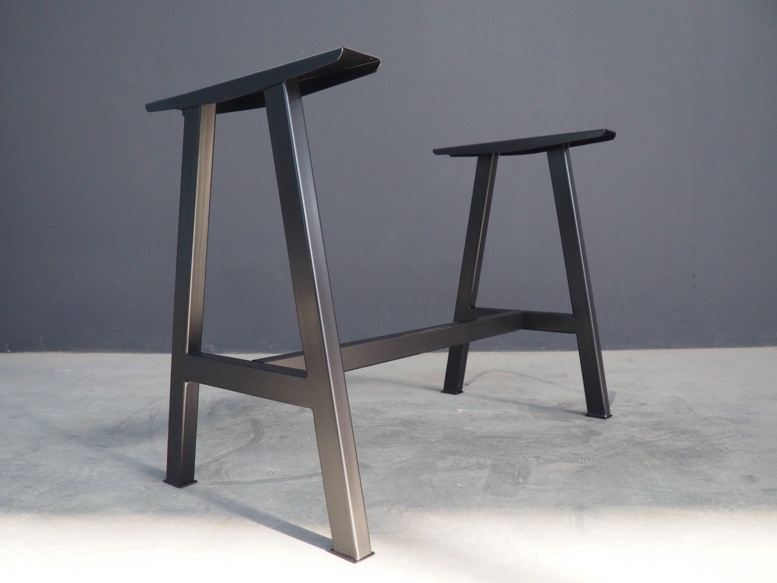 Bar Height Steel Table Legs – 40” Height | A - Frame Base for Small ...