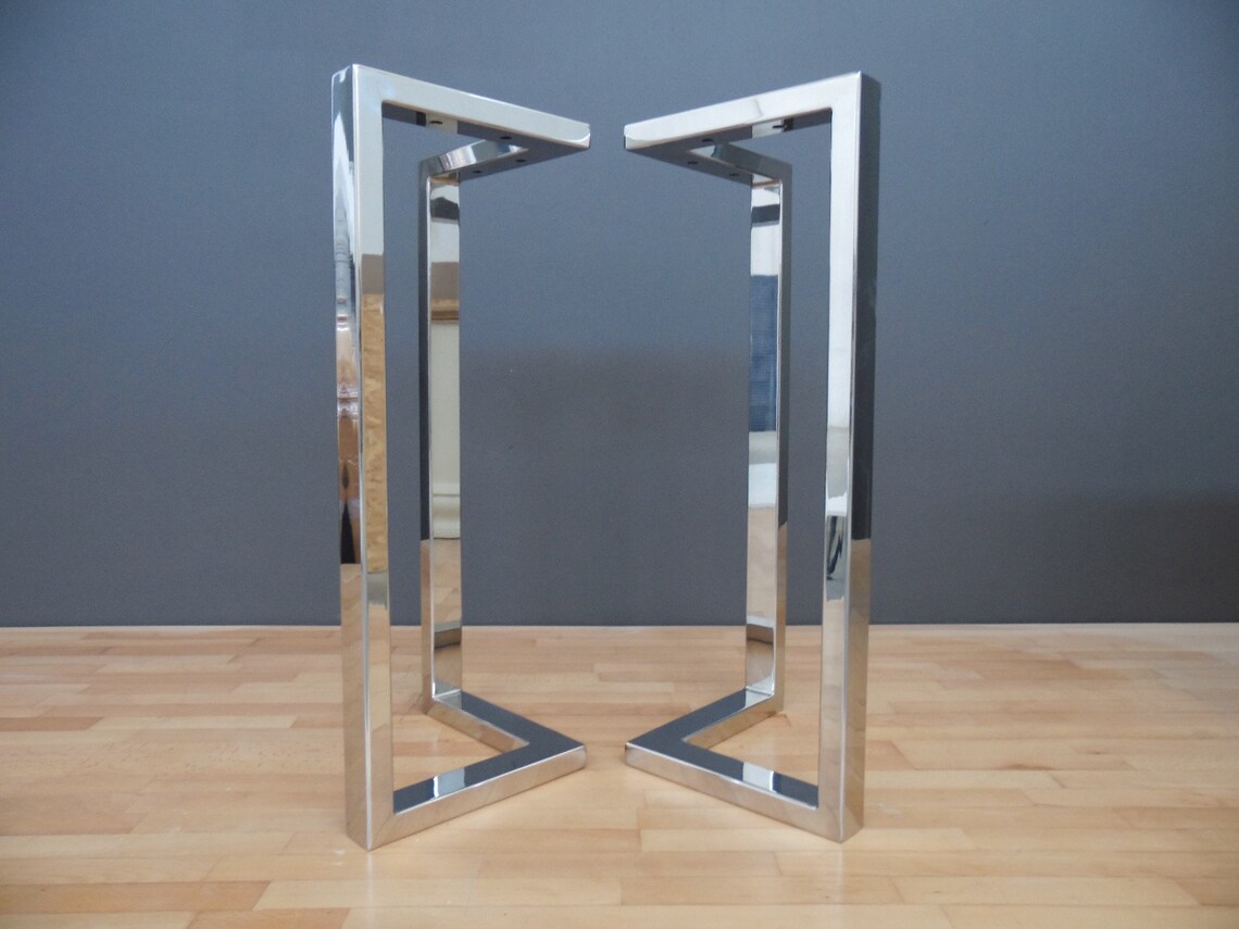 Counter Height 35 Table Legs Stainless Steel Table Legs for - Etsy