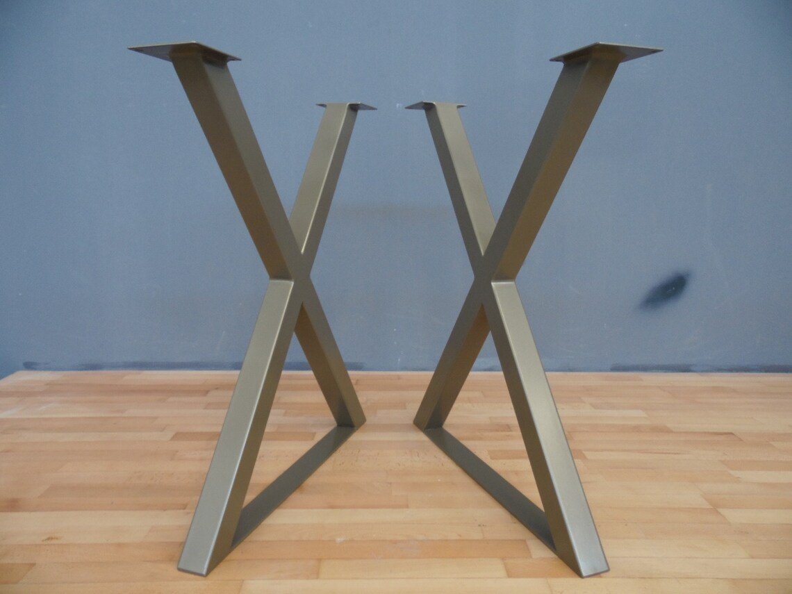 Metal Dining Table Legs 28 X-frame Table Legs | Etsy