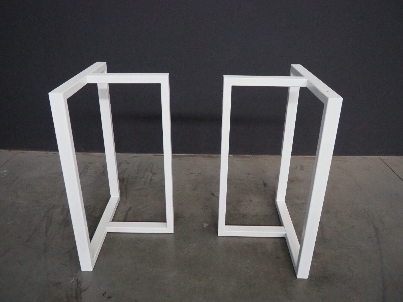 Steel Bar Table Legs, Trestle Design, Height 36-40” Set of 2 - Etsy