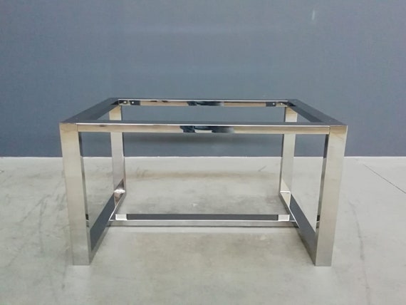 Glass table stainless steel legs store