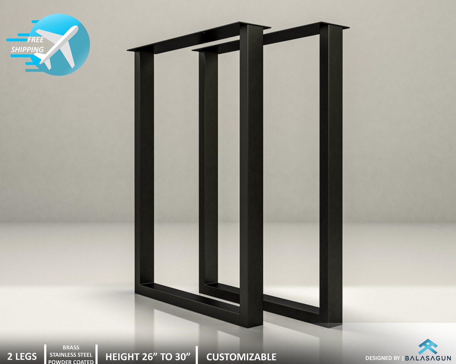 Metal Table Legs 28 Steel Desk Frame Table Legs Base - Etsy