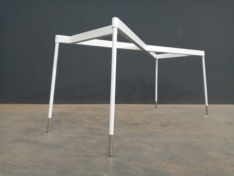 Modern Metal Counter Table Base , 35"h X 28"w X 72” L CIRID Table Base ...