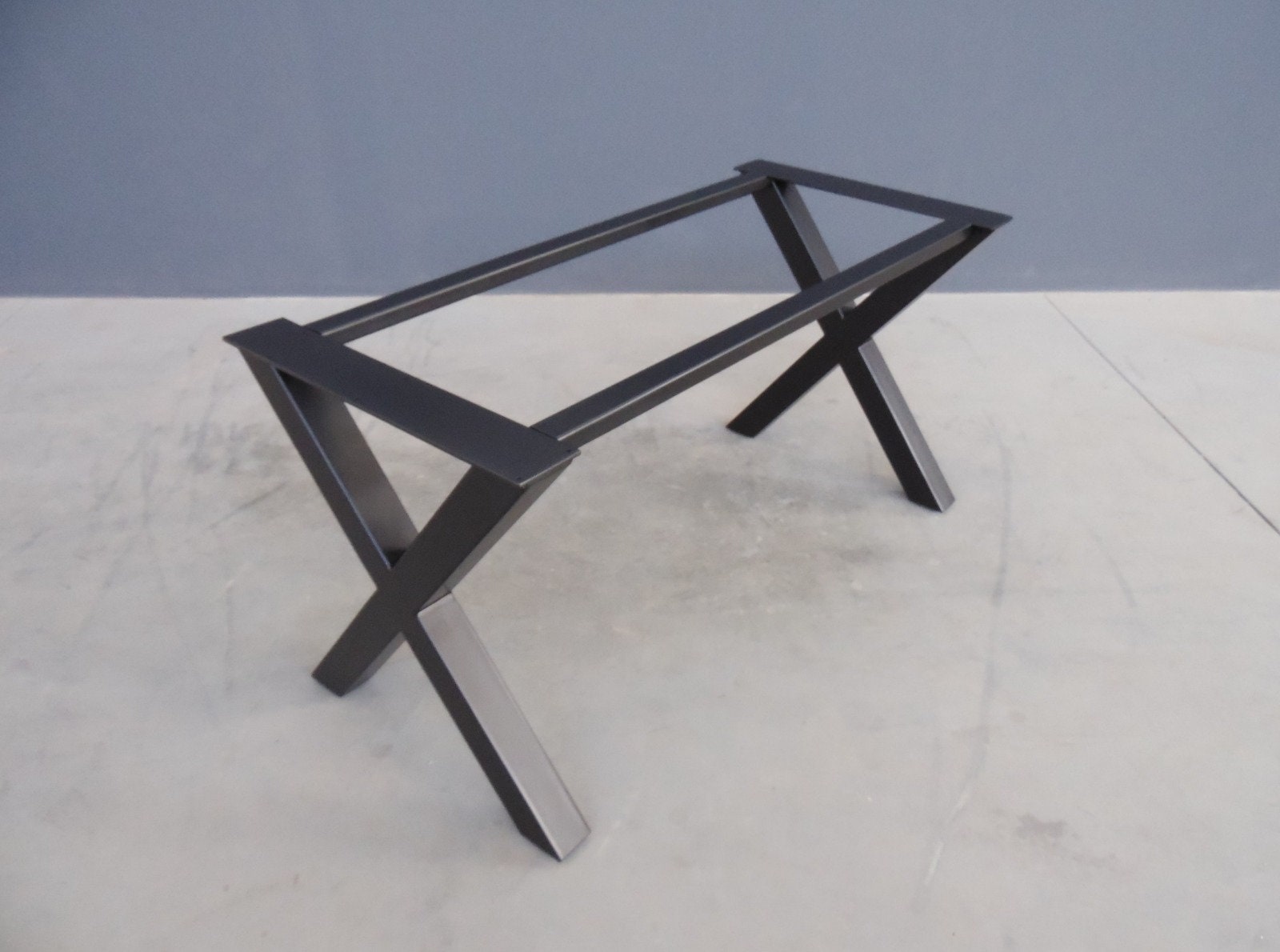 Steel Dining Table Base 28 H x 24 W x 52 L | Etsy