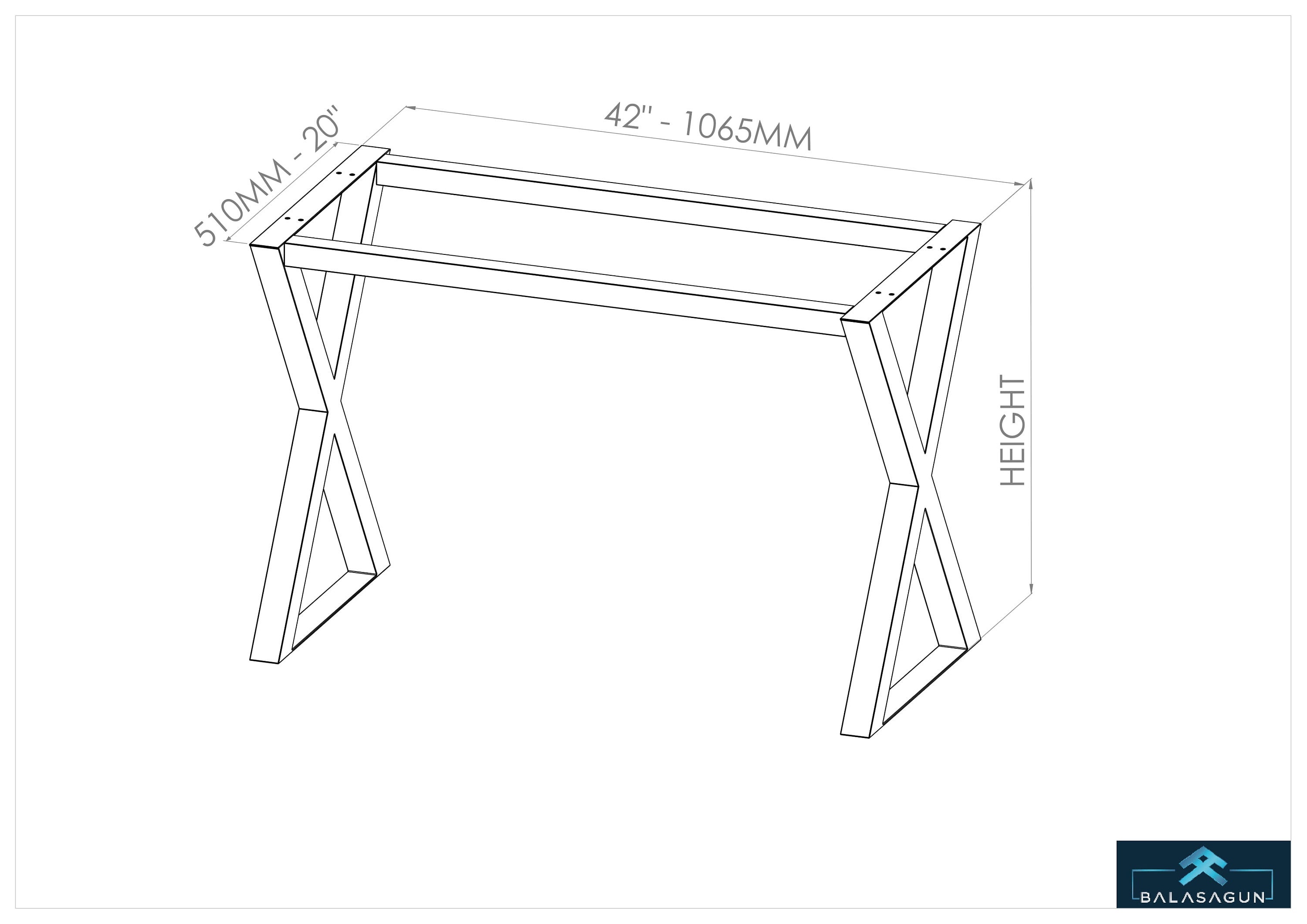 DESK BASE METAL Desk Table Base Stainless Steel Table Base | Etsy