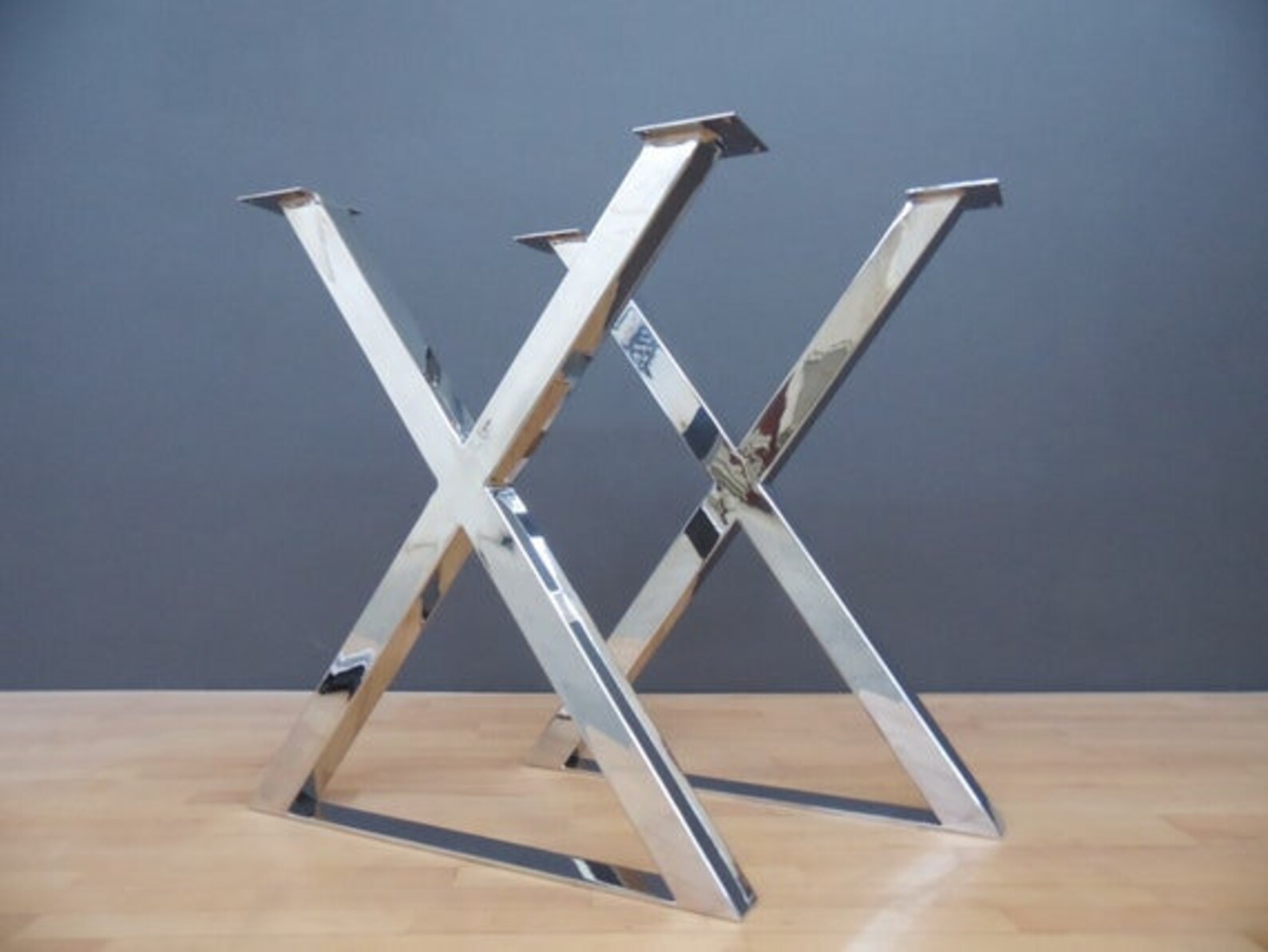 Bar Height Steel Table Legs 40 X-frame Table Legs - Etsy