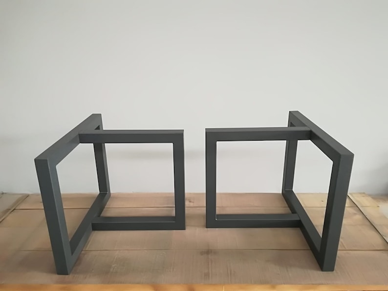 Metal Dining Table Legs Trestle Iron Table Legs industrial - Etsy