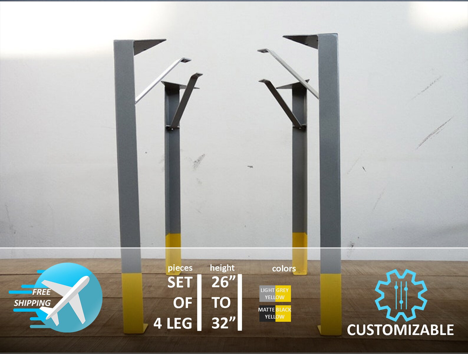 28 Angle Steel Table Legs With Braces Multi Color - Etsy