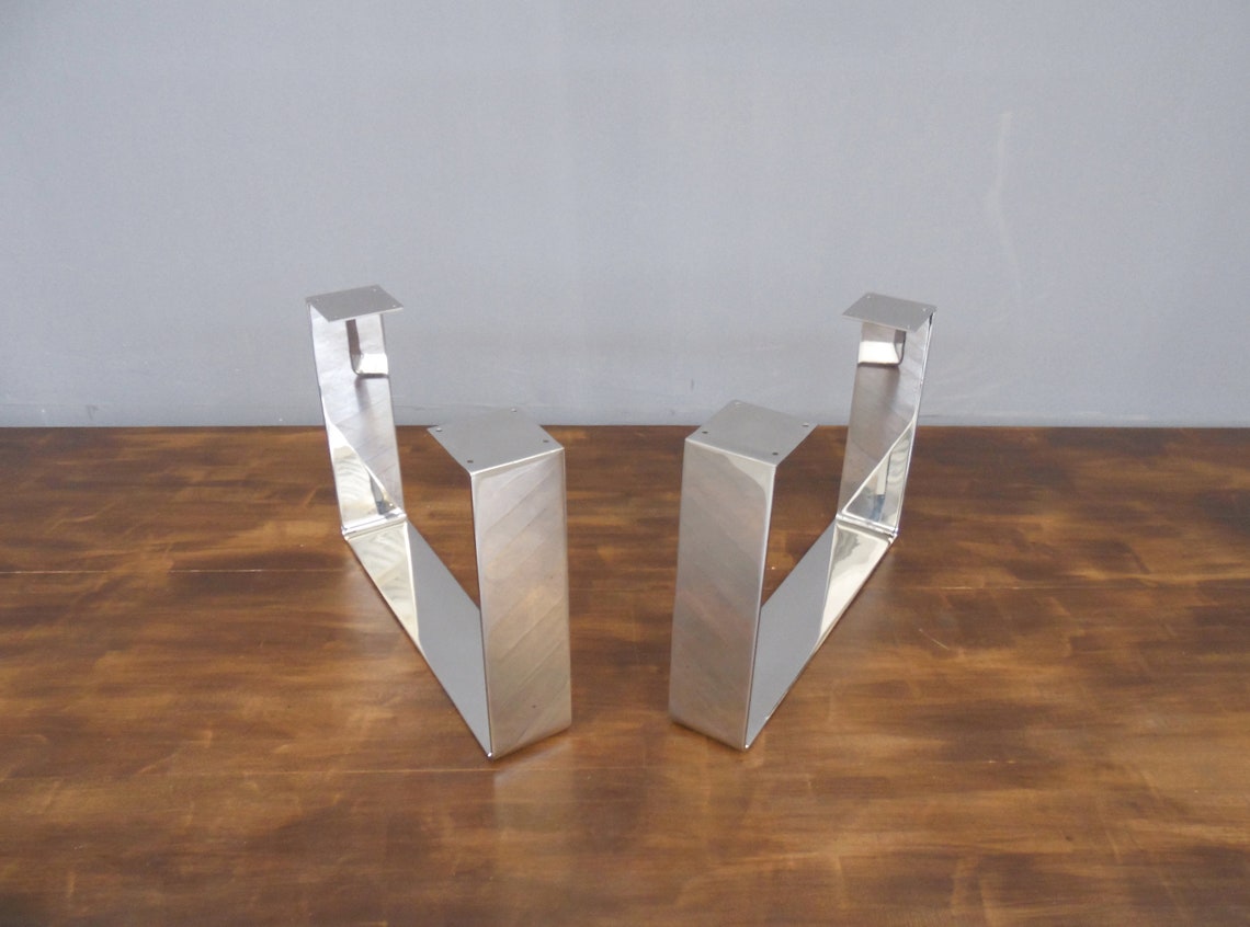 16 Stainless Steel Bench Legs Square Table Legs - Etsy