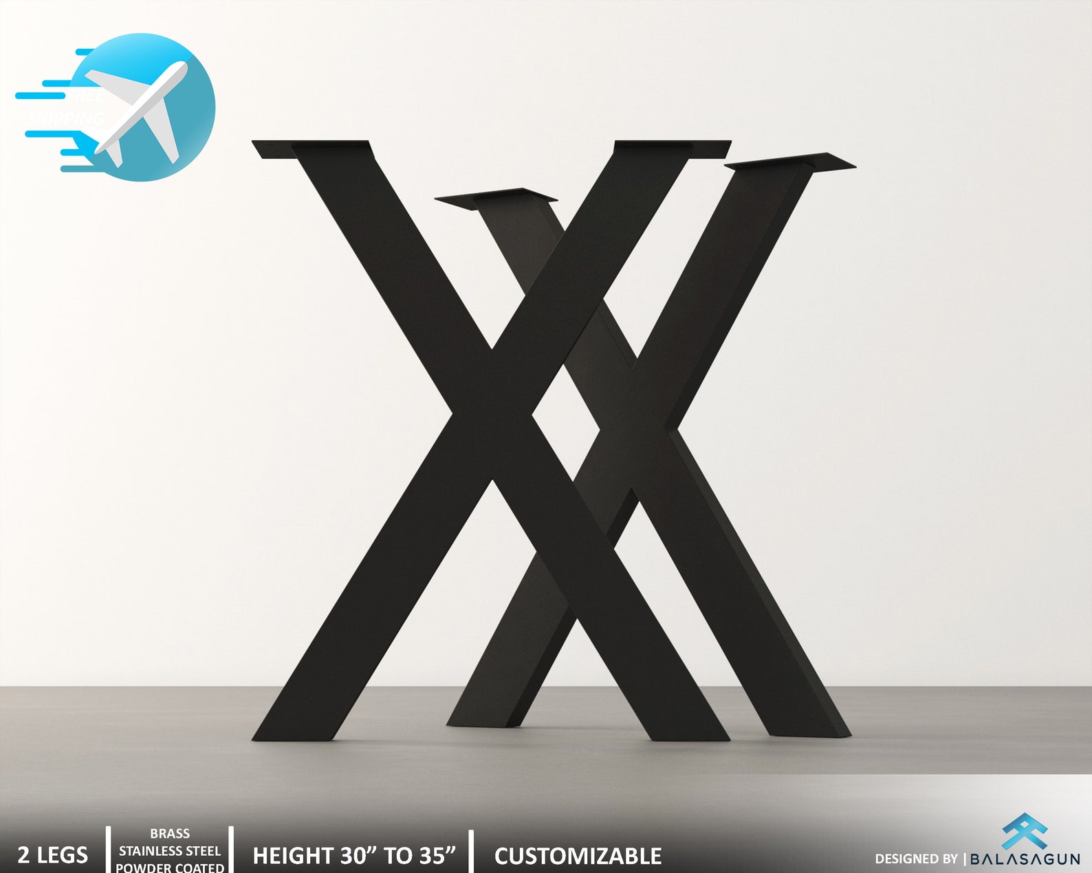 Metal Counter Table Legs counter Legs Metal Steel Table - Etsy