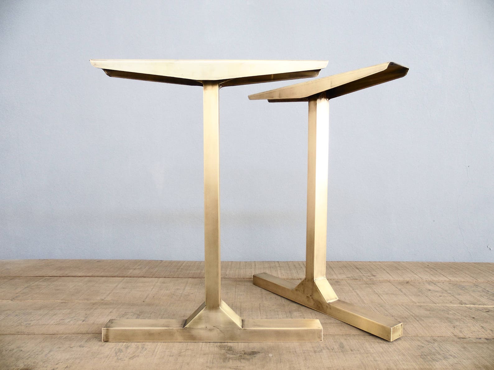 Modern Vintage Custom Brass Table Legs 28 BESIK Gold - Etsy