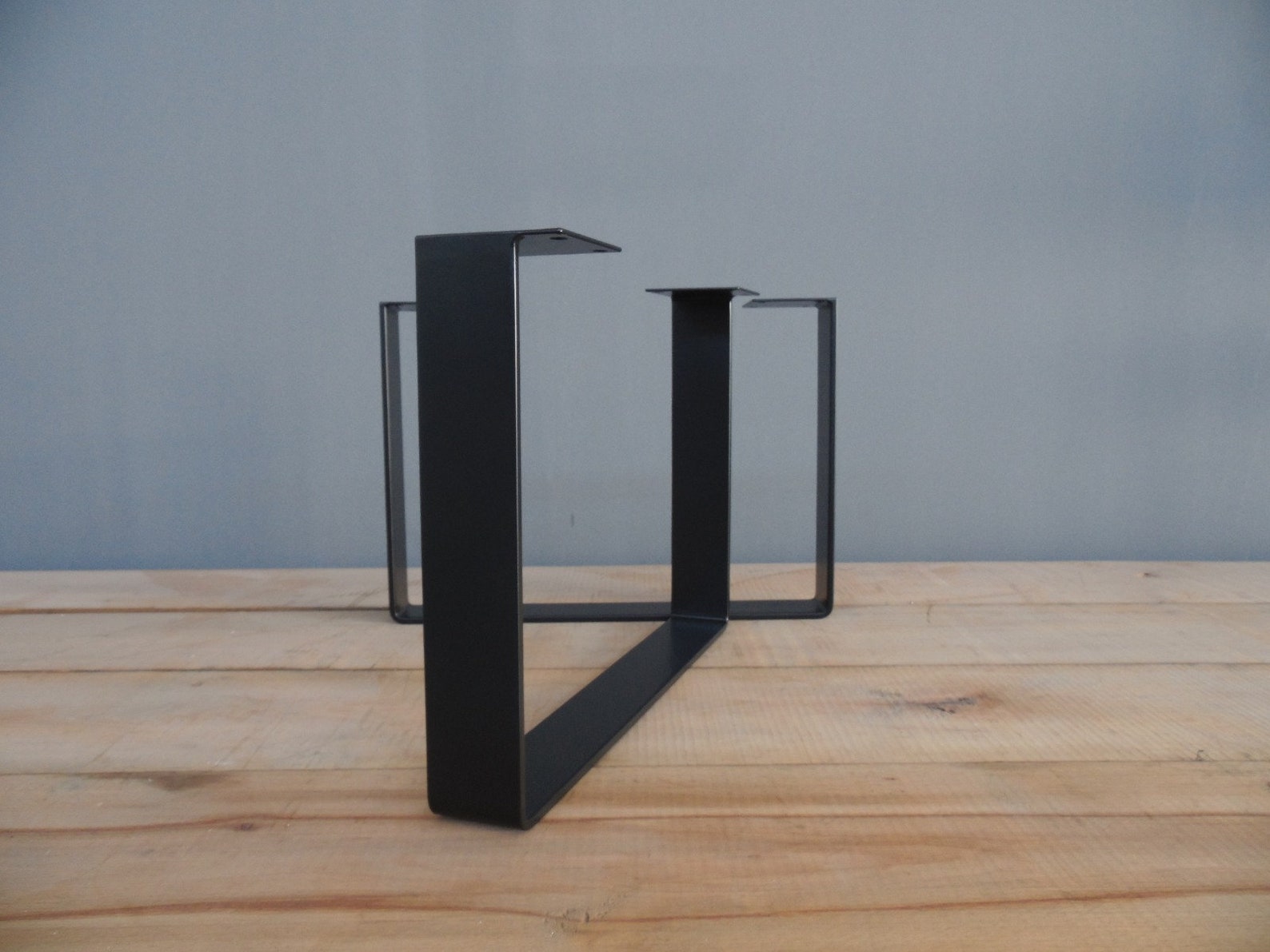 Metal Bench Legs ,15 X 21 Coffee Table Legs Flat Steel, Height 12 to 16 ...