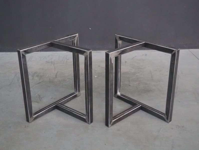 Metal Trestle Table Base , 28" X 28” X 26" Trestle Table Body, Height ...