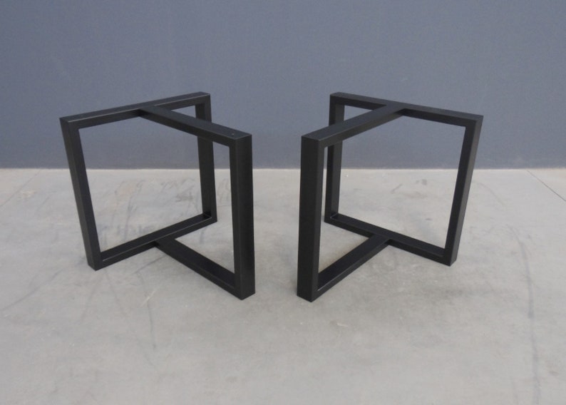 Metal Trestle Table Legs, Heavy Duty Steel Table Legs, Set of 2 - Etsy