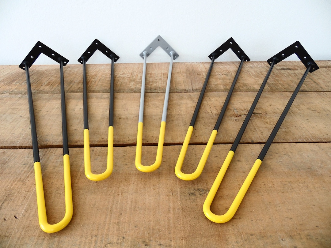 Metal Table Legs , 28 Hairpin Table Legs, Multi Colors, Height 26 to 30 ...