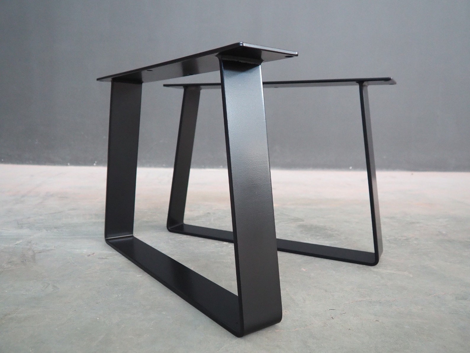 Steel Coffee Table Legs 15 X 21 Trapezoid-in - Etsy