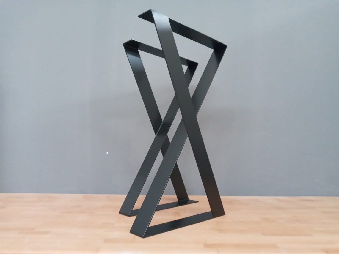 40 H X 24 W X-frame Wide Flat Table Legs Bar Height - Etsy