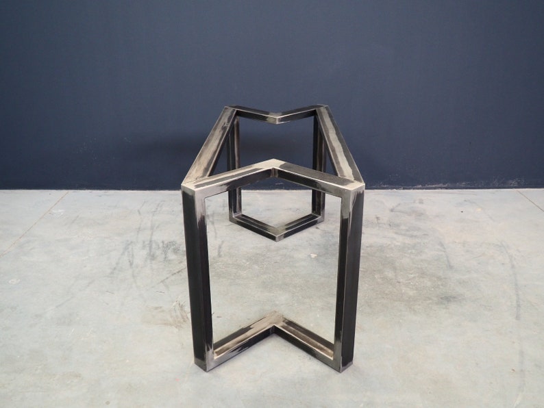 Steel Bracket Table Base – 28” H X 24” W X 52” L | Customizable ...