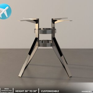 Metal Dining Table Base , 28 LAGARI Table Base, 28 Height X 35 Design ...