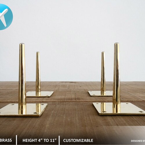 Set of 4 Brass Furniture Legs for Cabinet Sofa and Coffee | Etsy