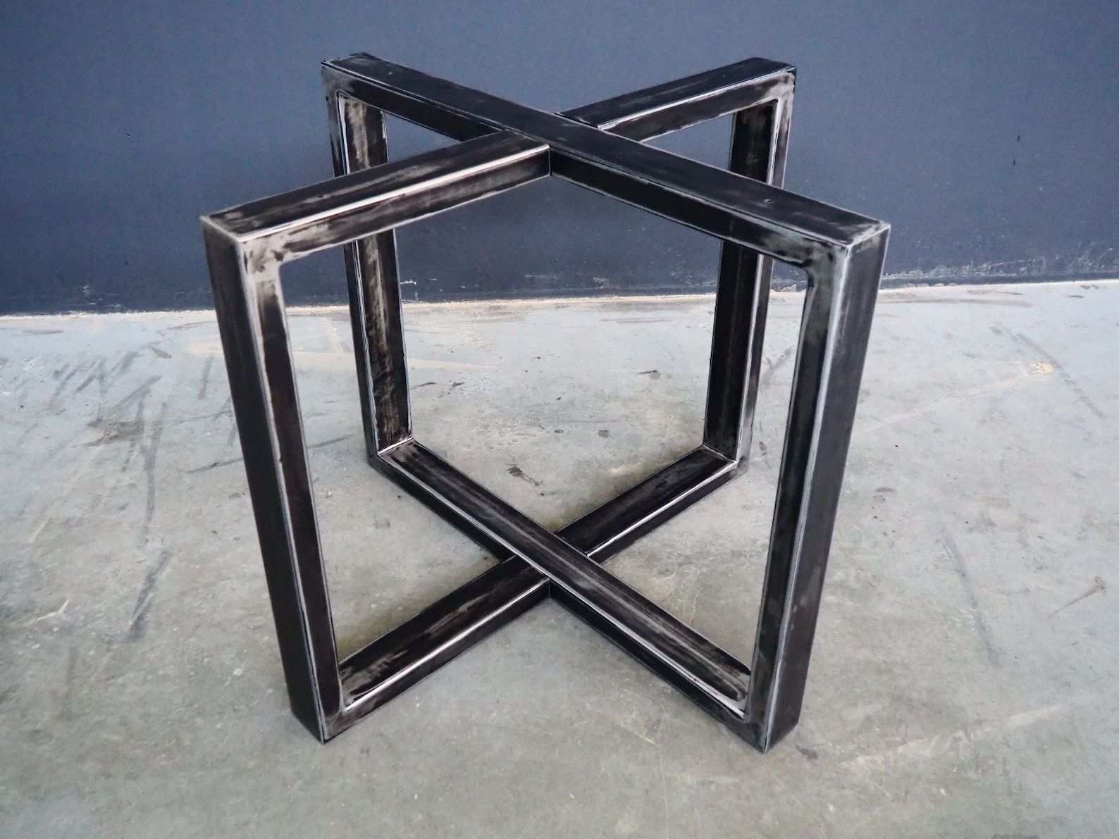 ROUND Dining Table Legs | 28" Steel Table Base, 35" Diameter |metal ...