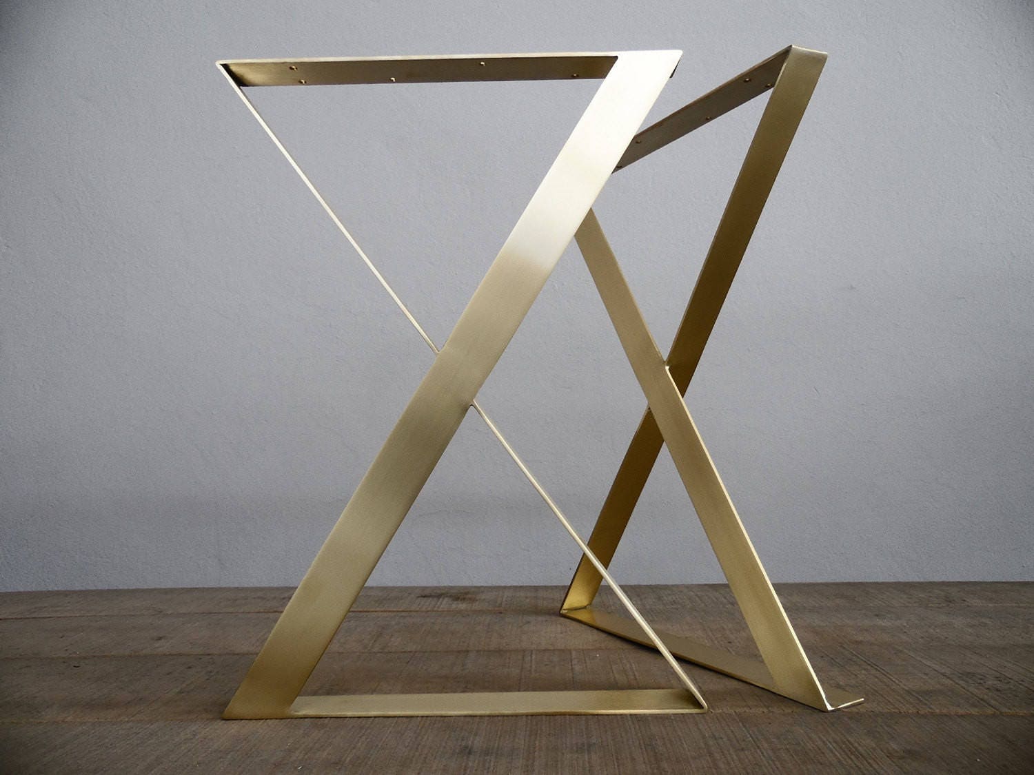 Brass Table LegsDining Table Legs 28 X-frame Flat | Etsy