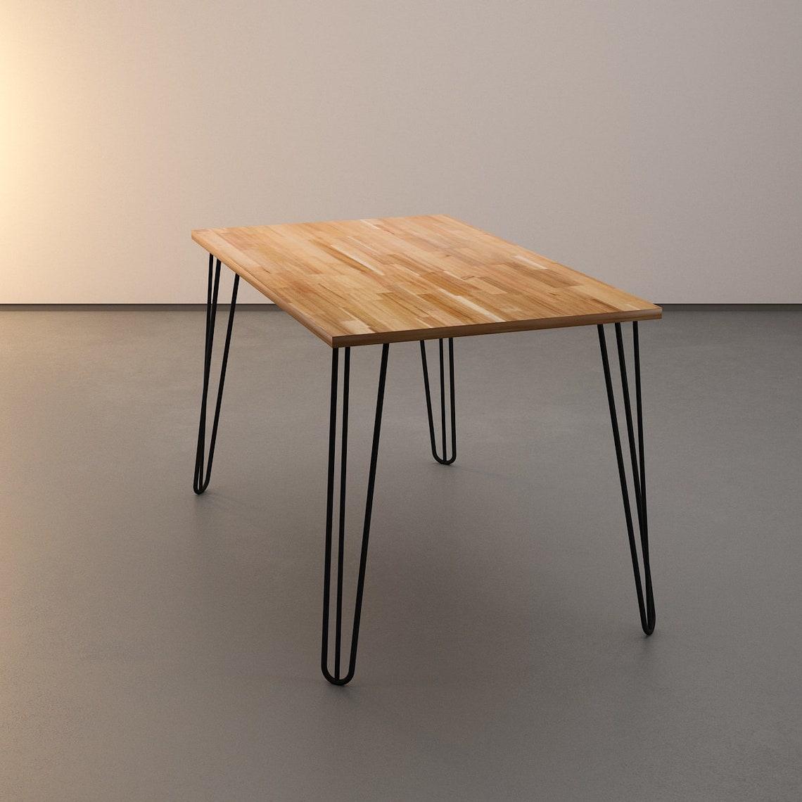 Custom Iron Table Legs 28 Table Legs 3-rod Hairpin - Etsy