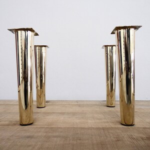 Coffee Table Legs , 16" CONE Table Legs, Height 12" - 17" Set(4) - Etsy