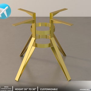 Metal Dining Table Base , 28 LAGARI Table Base, 28 Height X 35 Design ...
